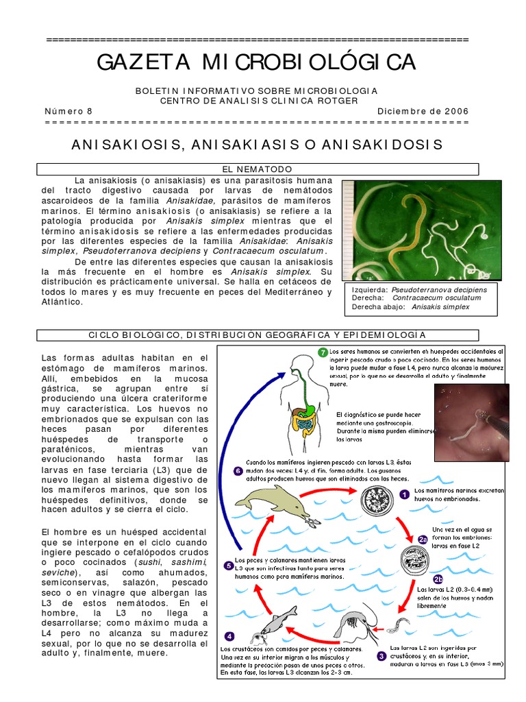 Anisakis Simplex | PDF | Alergia | Especialidades Medicas