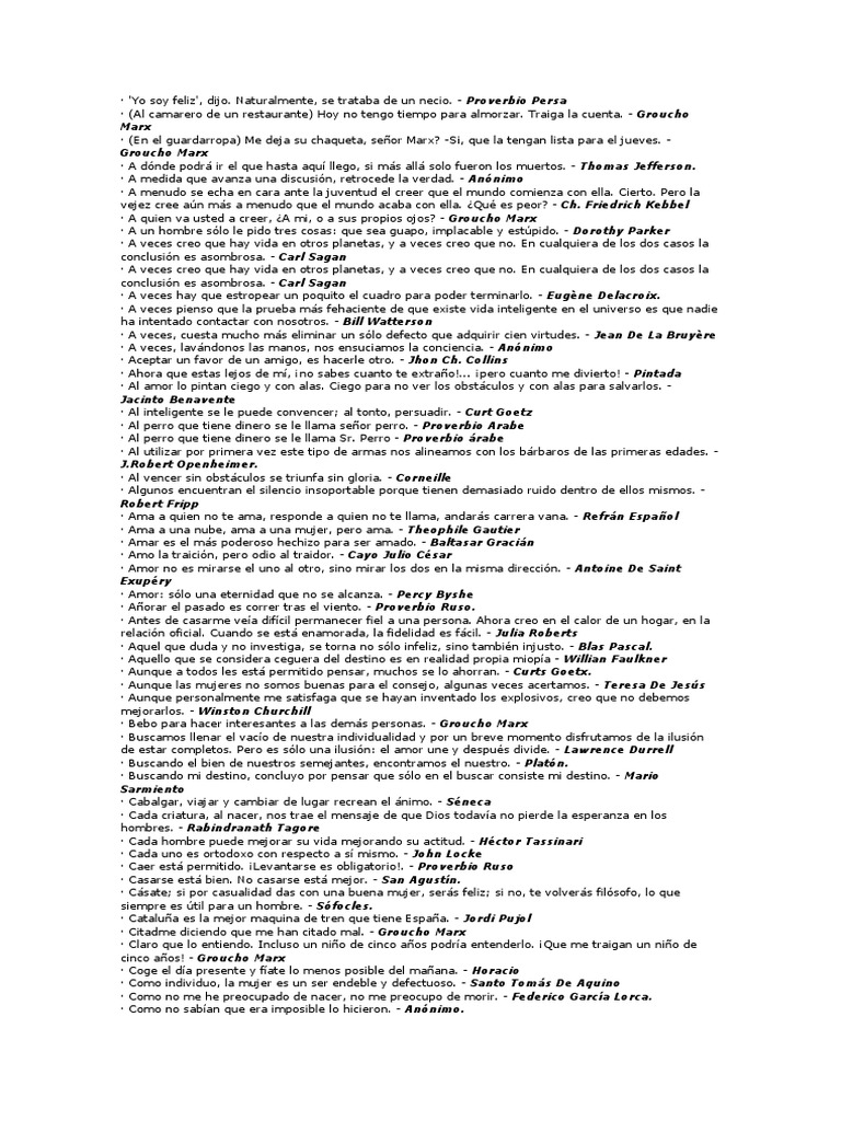 Anonimo - 1000 Citas y Frases Celebres | PDF | Amor
