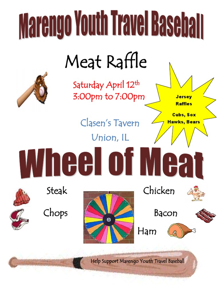 Meat Raffle for Marengo Baseball | PDF