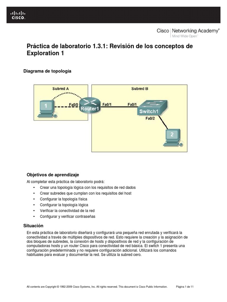(234836290) Practicia 1.3.1 | PDF