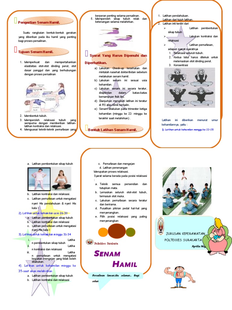 Leaflet Senam Hamil | PDF