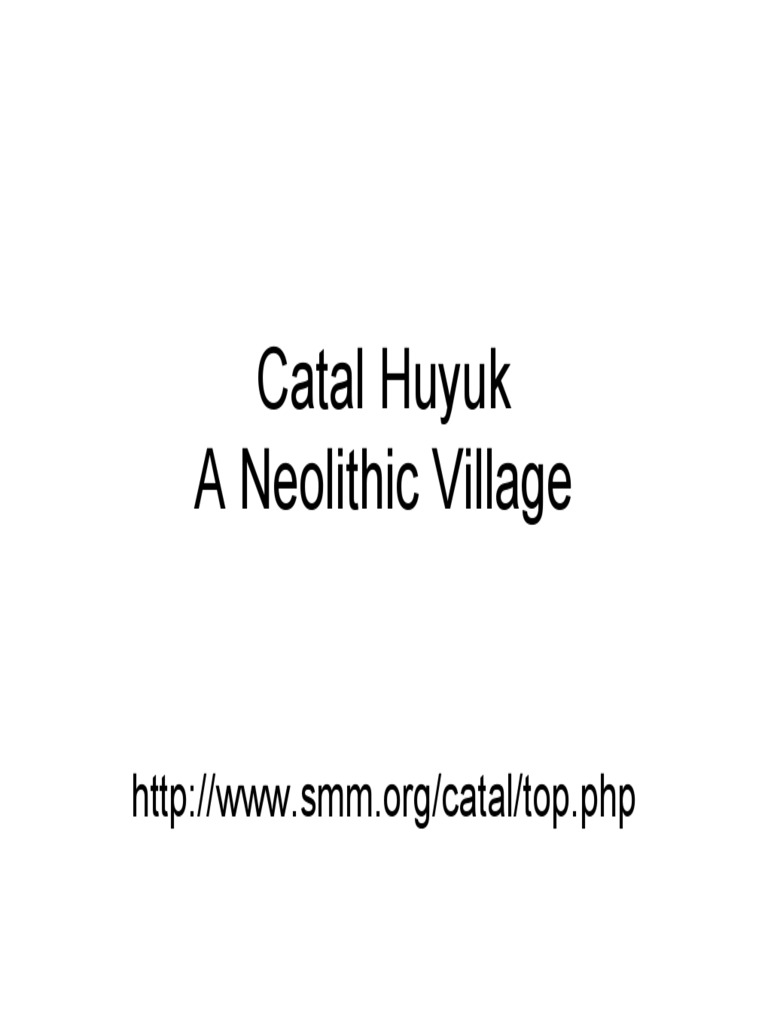 Catal Huyuk | PDF