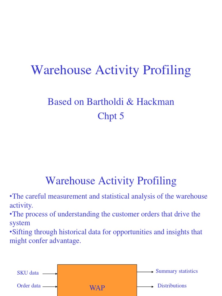Warehouse Activity Profiling Insights | PDF | Warehouse | Databases