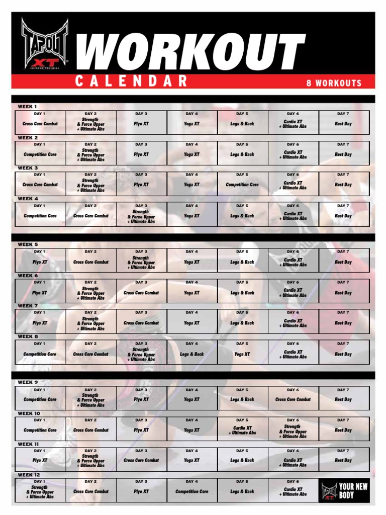 TapOut Calendario | Download Free PDF | Recreation | Management Of Obesity
