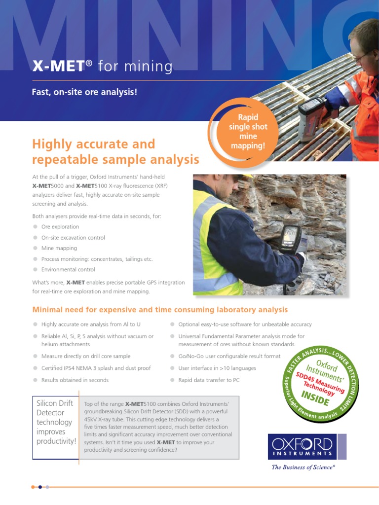 X MET Hand Held XRF Analyzer For Ore Analysis PDF | PDF | Accuracy And ...