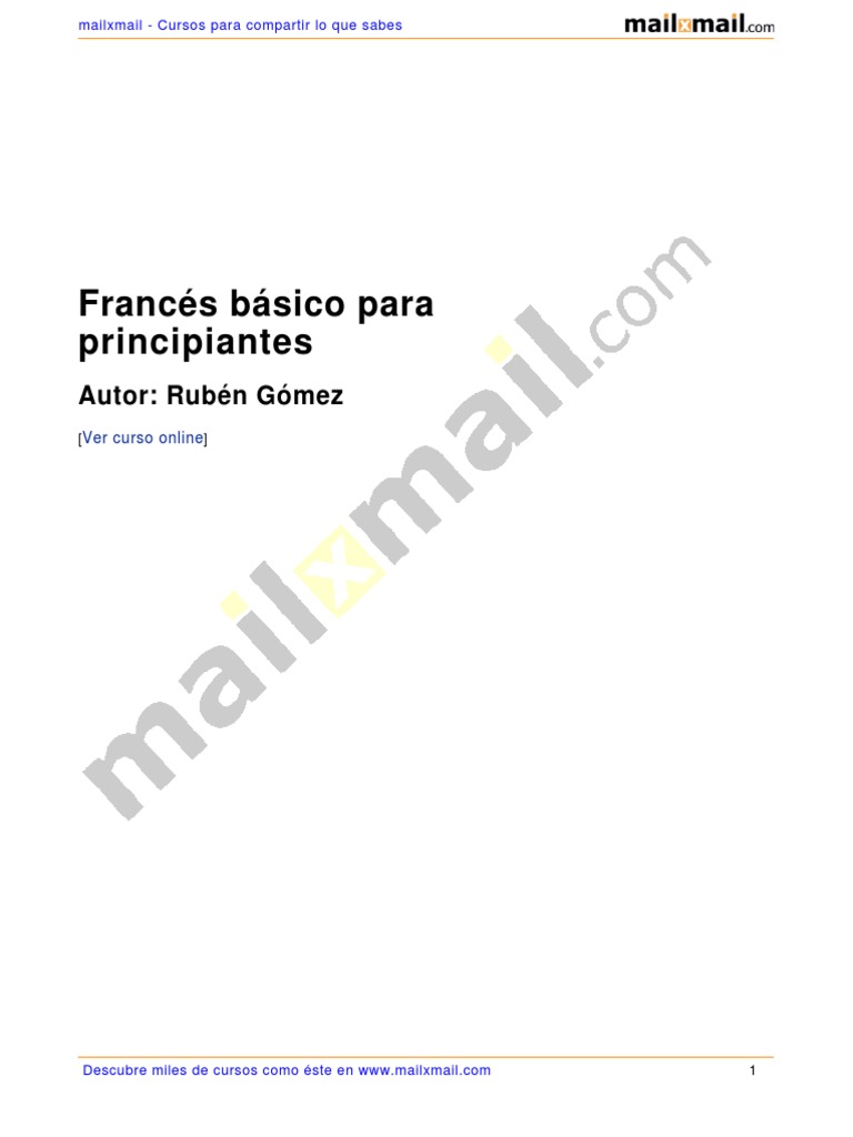 Frances Basico para Principiantes | PDF