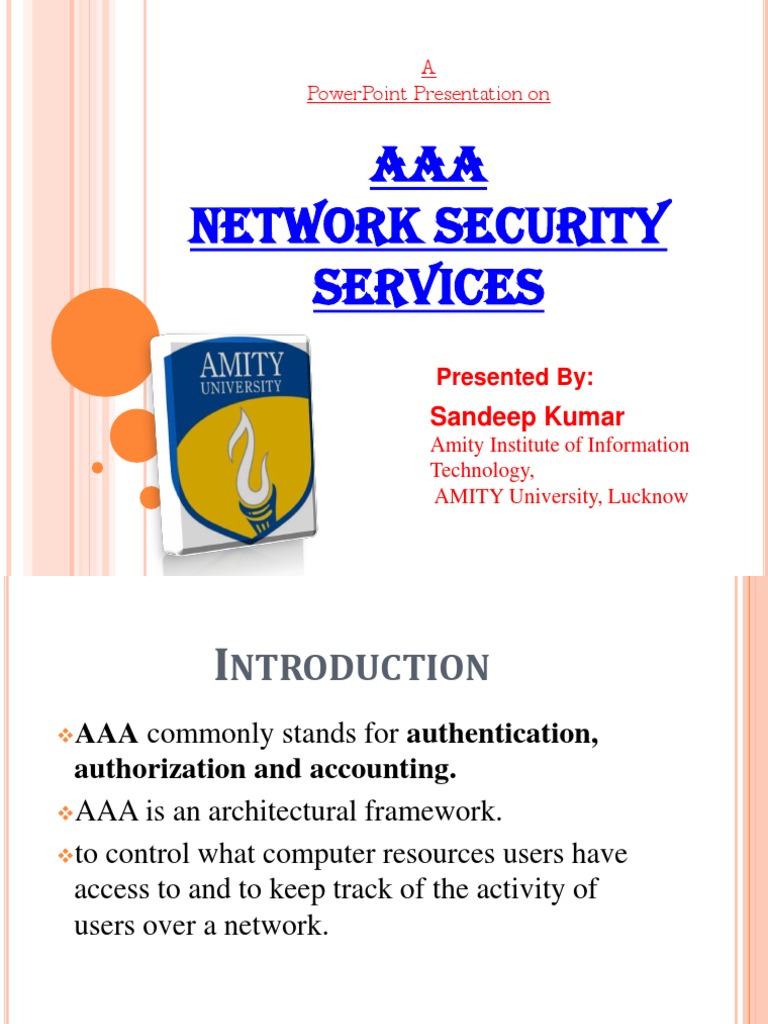 AAA Network Security Services | Download Free PDF | Radius | User (Computing)