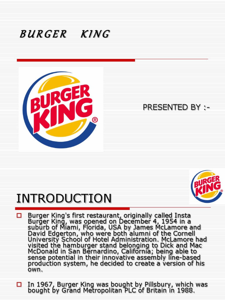 Burger King Presentation | PDF