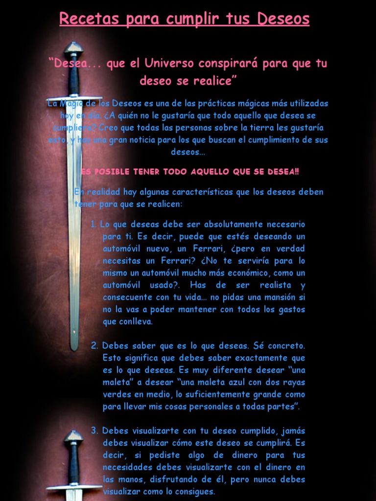Magia para Cumplir Tus DESEOS | PDF | Rituales | Ocio