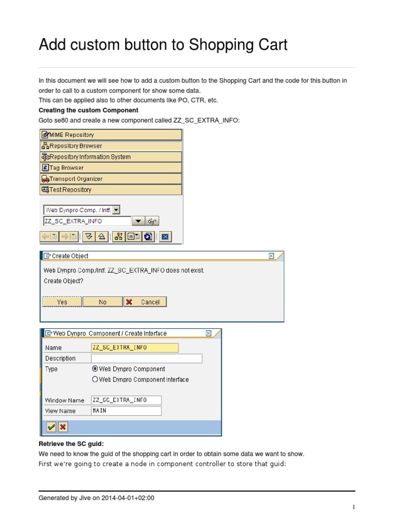 Add Custom Button To Shopping Cart | PDF | String (Computer Science ...