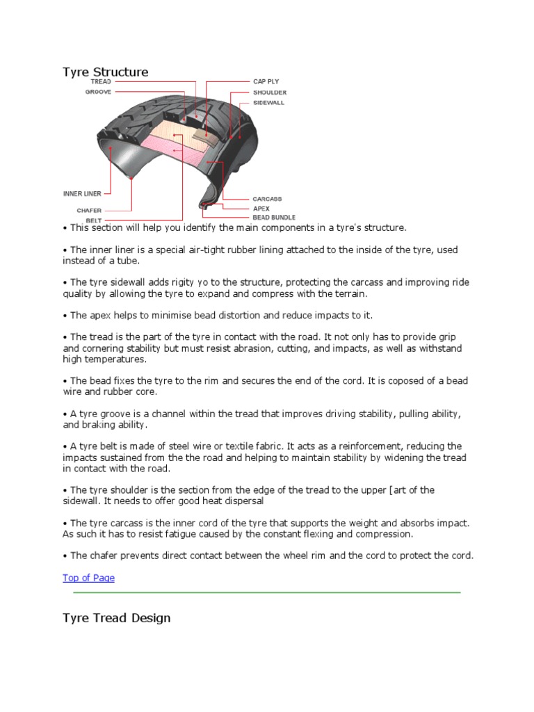 Tyre Structure | PDF | Tire | Vehicles