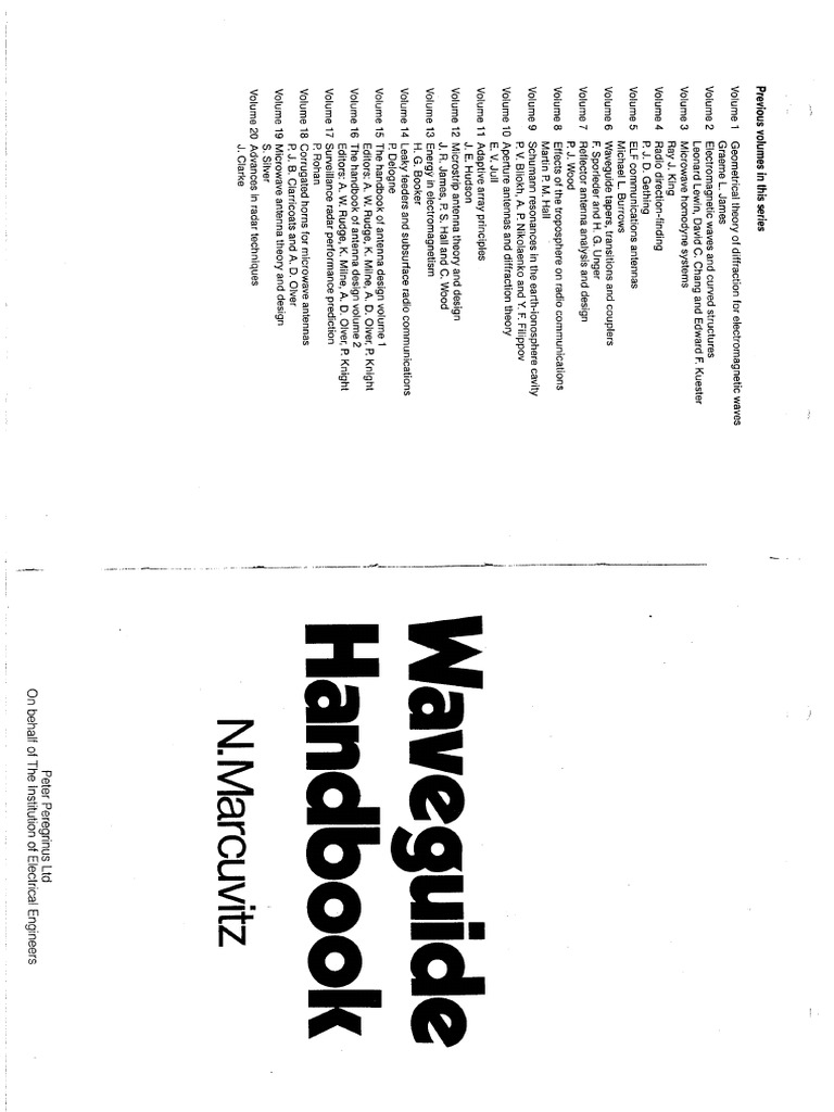 Waveguide Handbook | PDF