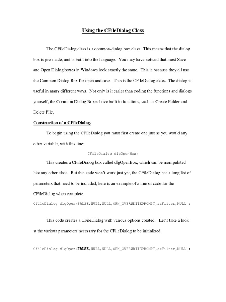 C File Dialog Pdf Computer File Parameter Computer Programming