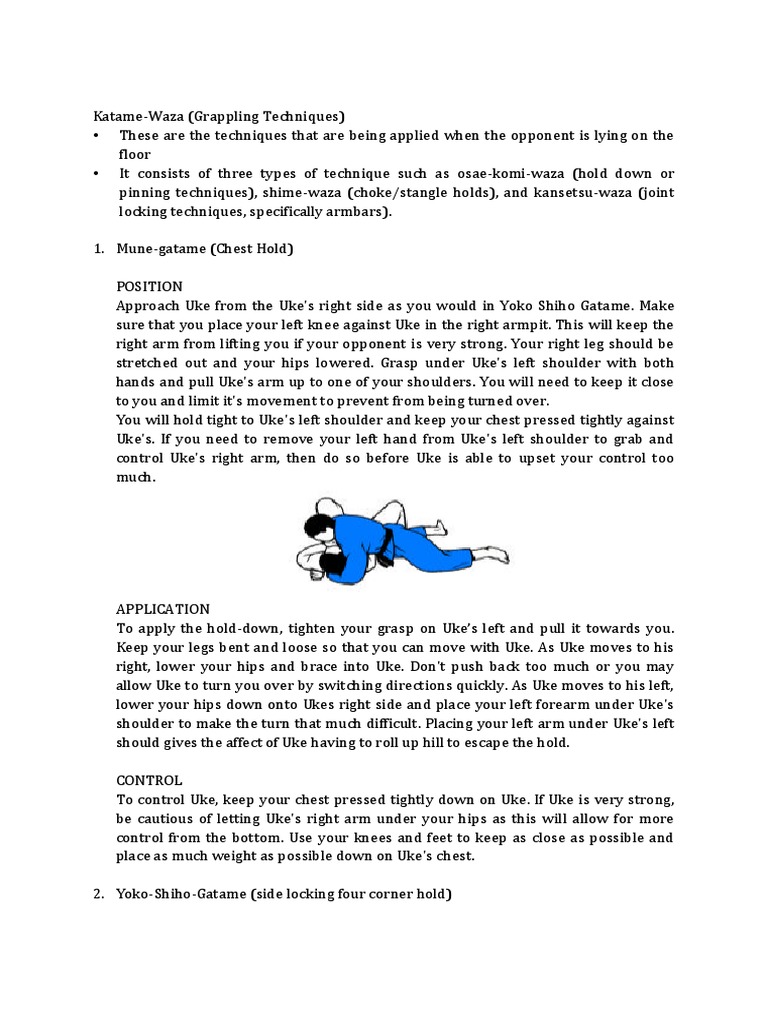 Katame Waza | PDF | Sports