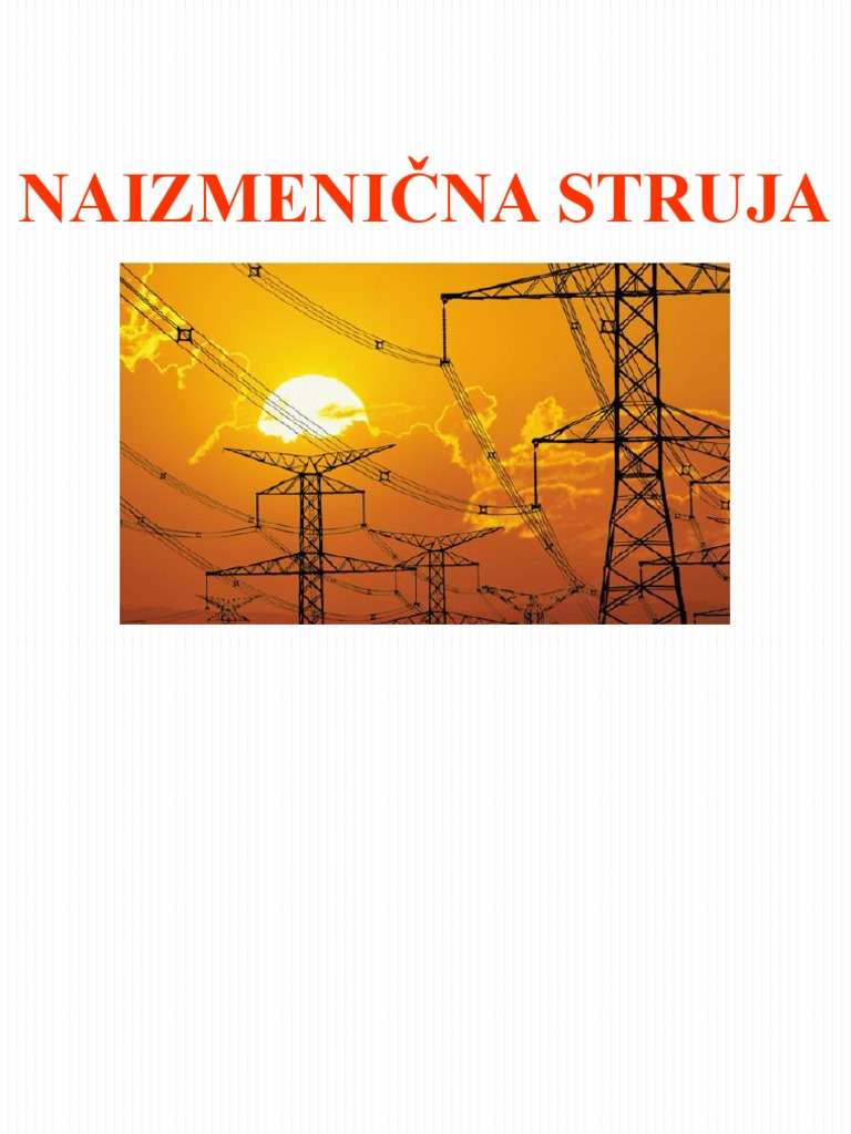 01 Naizmenicna Struja | PDF