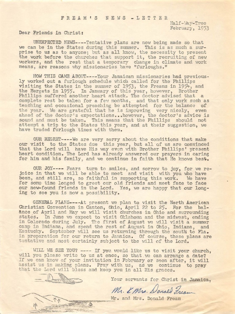 Fream Donald Maxine 1953 Jamaica | PDF | Prayer | Religious Behaviour ...