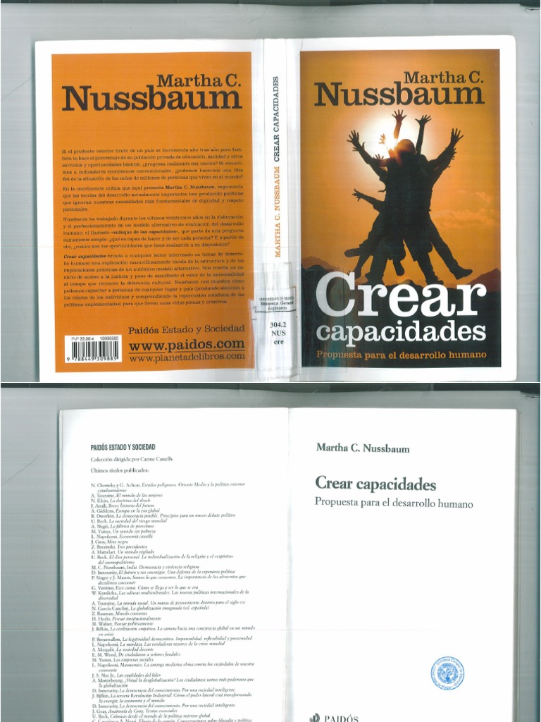Crear Capacidades Nussbaum 1 | PDF