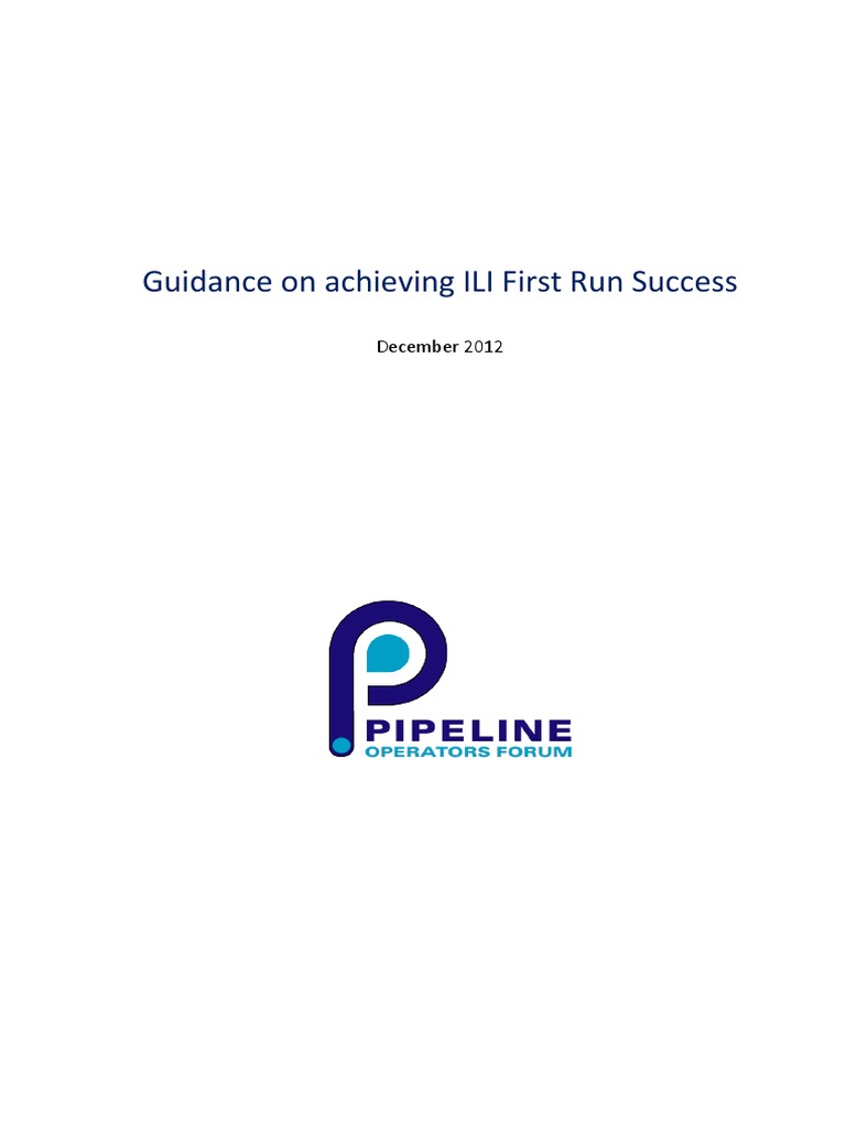 ILI First Run Success Guide | PDF | Pipeline Transport | Risk