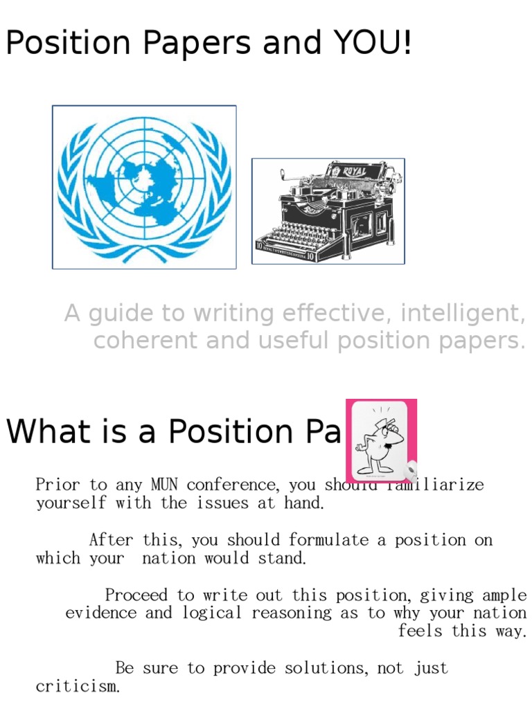 Position Papers and YOU! | PDF | Globalization | International Relations