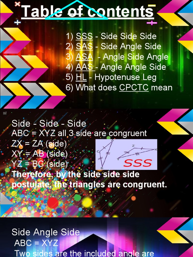 Understanding CPCTC in Triangle Congruence | PDF | Teaching Methods ...