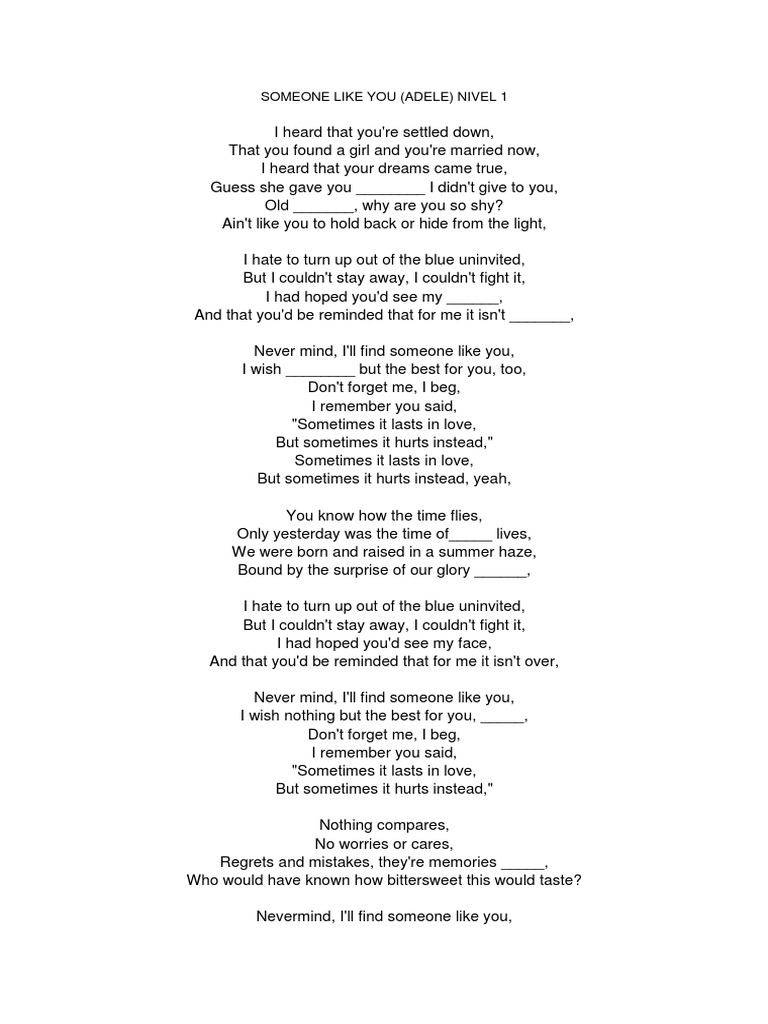 Canciones HELENA Adele | PDF | Leisure