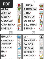 Fitxak IRUDIA-HITZA Lotzeko. Letra Larria | PDF