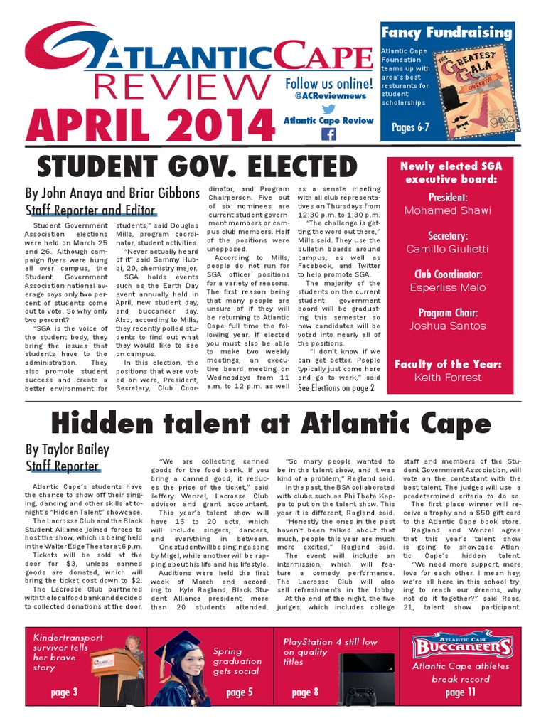 April Atlantic Cape Review | PDF | Leisure | Foods