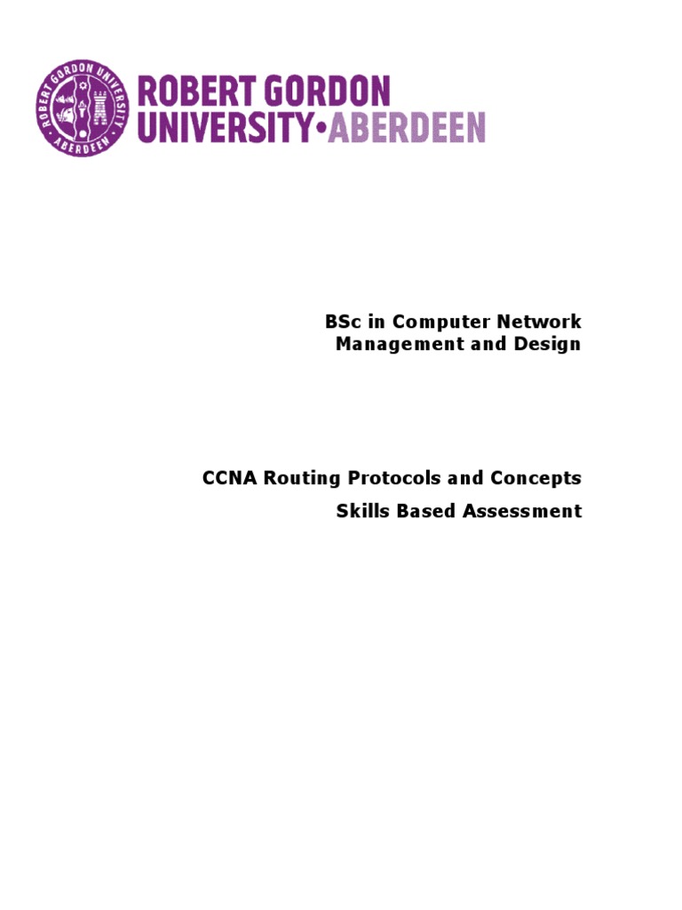 CCNA Routing Protocols and Concepts SBA (Special) | PDF | Routing | Ip ...
