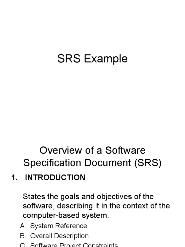 SRS Example | PDF | Inventory | Specification (Technical Standard)