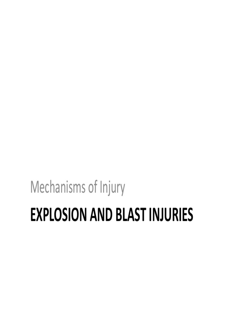 2 Mechanisms of Injury Compatibility Mode | PDF | Explosive Material ...