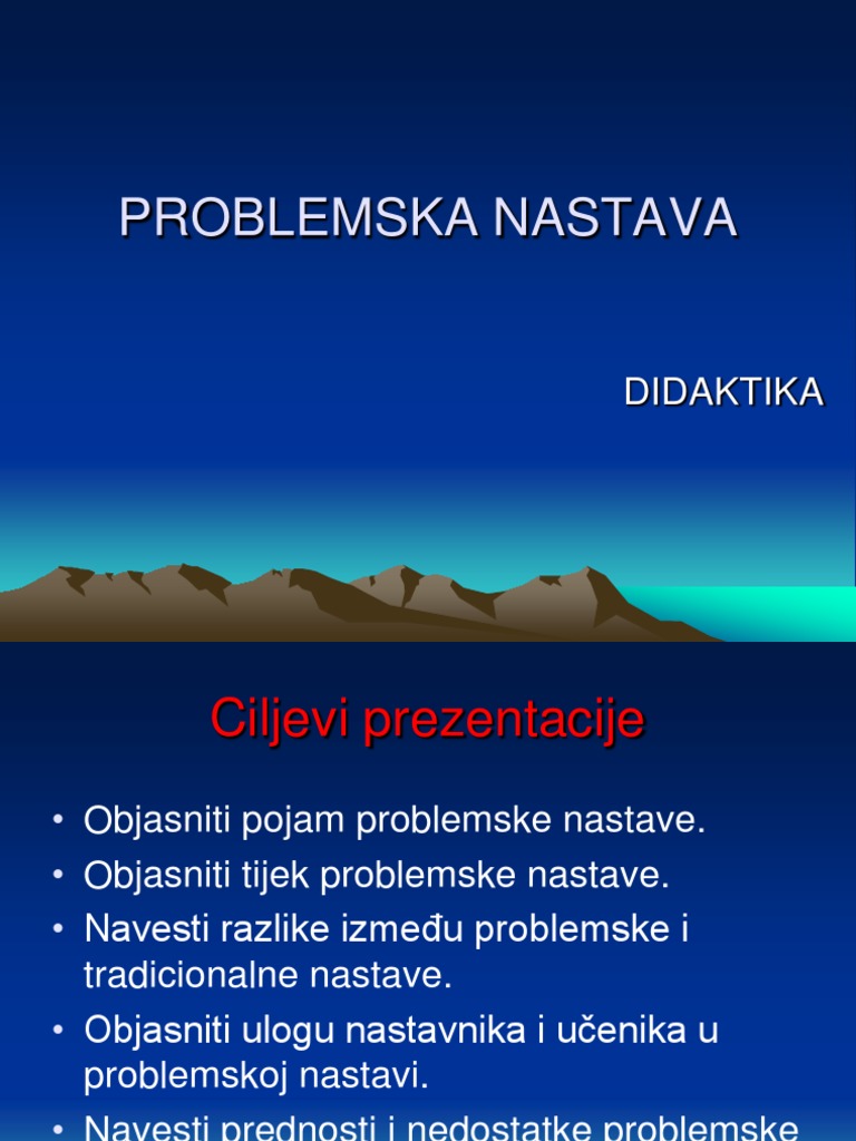Problemska Nastava | PDF
