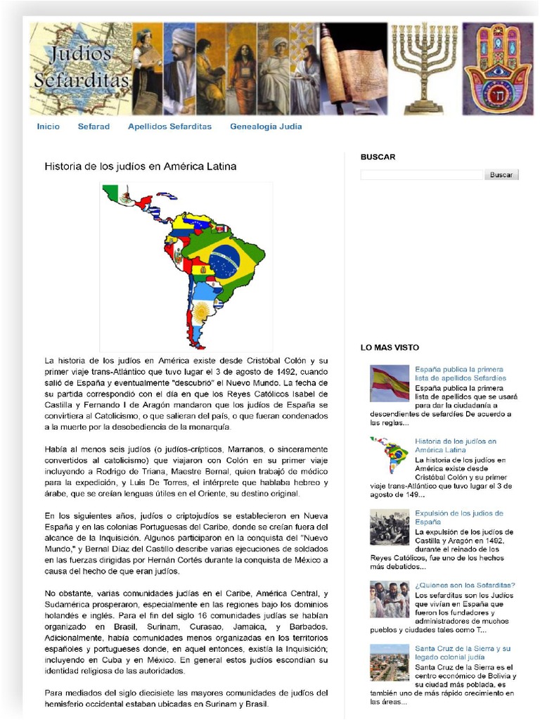Historia de Los Judíos en América Latina | PDF | Grupos etnoreligiosos ...