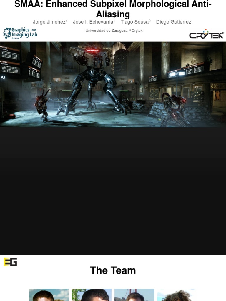 SMAA Enhanced Subpixel Morphological Antialiasing | PDF | Texture ...