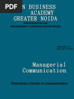 Albert Mehrabian's Communications Model | PDF | Communication ...