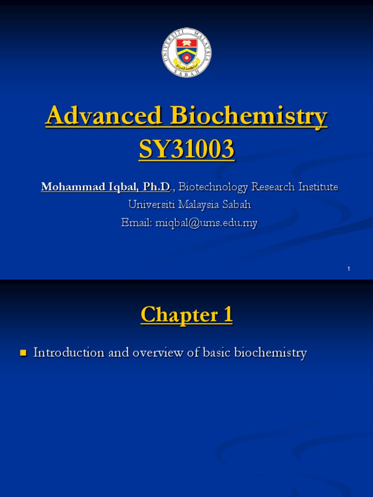 Advanced Biochemistry Overview | PDF | Nucleic Acids | Enzyme