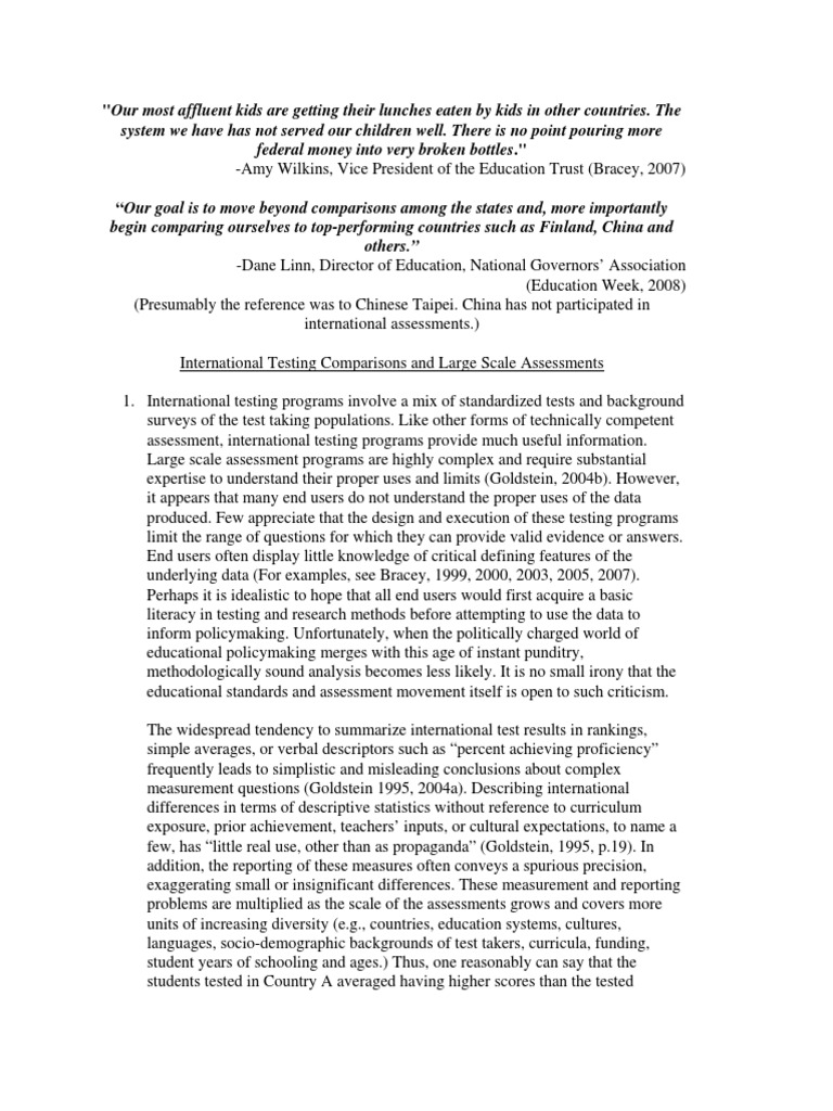 International Testing Pdf Programme For International Student