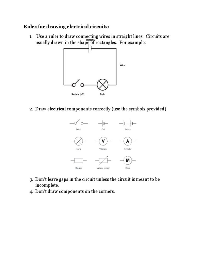 Circuit Drawing Rules and Techniques | PDF