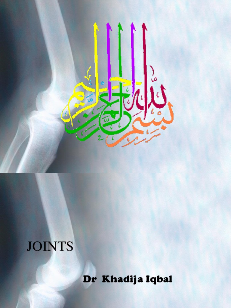 Joints Anatomy Presentation | PDF | Joint | Cartilage