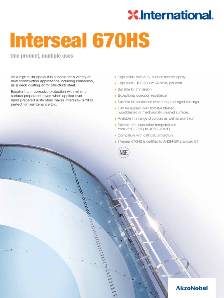 Interseal 670HS+Br+Eng | PDF | Epoxy | Corrosion
