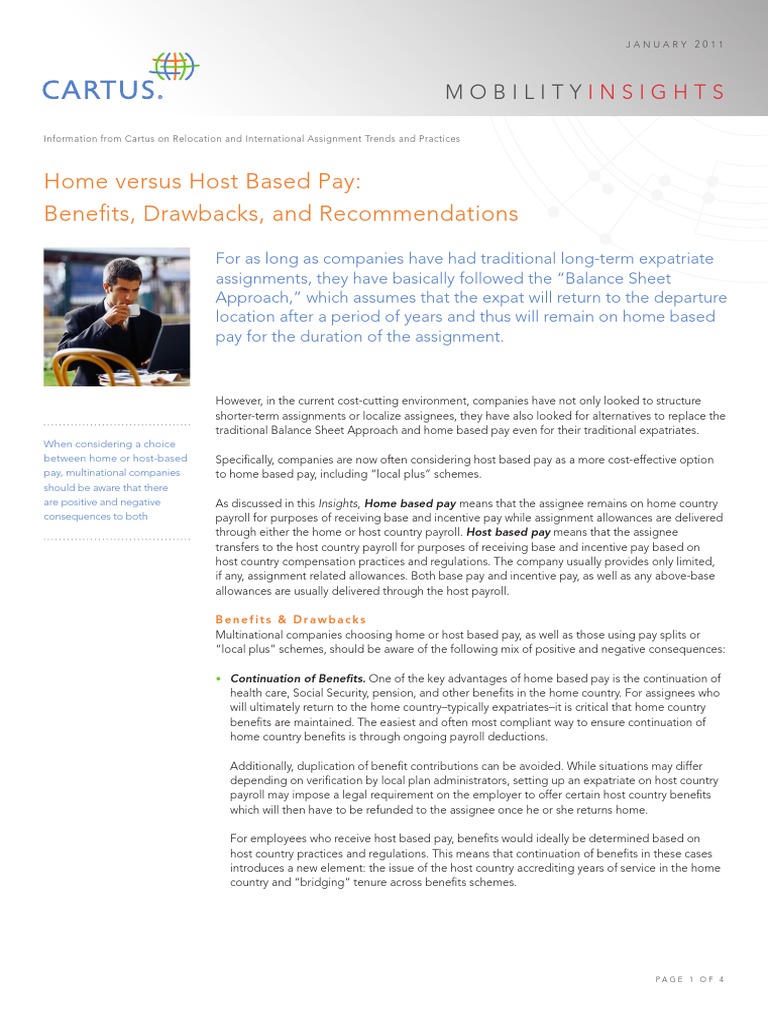 Insights Home Based Vs Host Pay | PDF | Payroll | Assignment (Law)