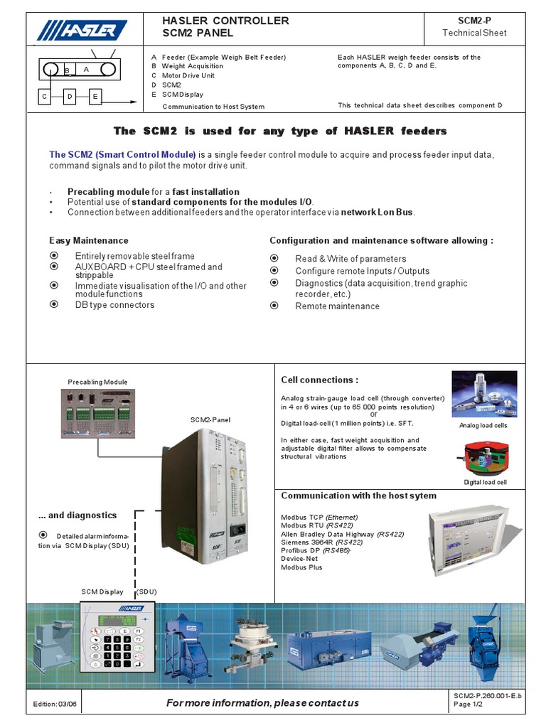 SCM2-P 260 001-E B | PDF | Input/Output | Manufactured Goods