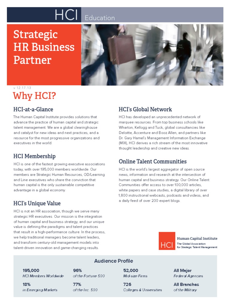 Strategic HR Business Partner Program | PDF | Analytics | Strategic ...