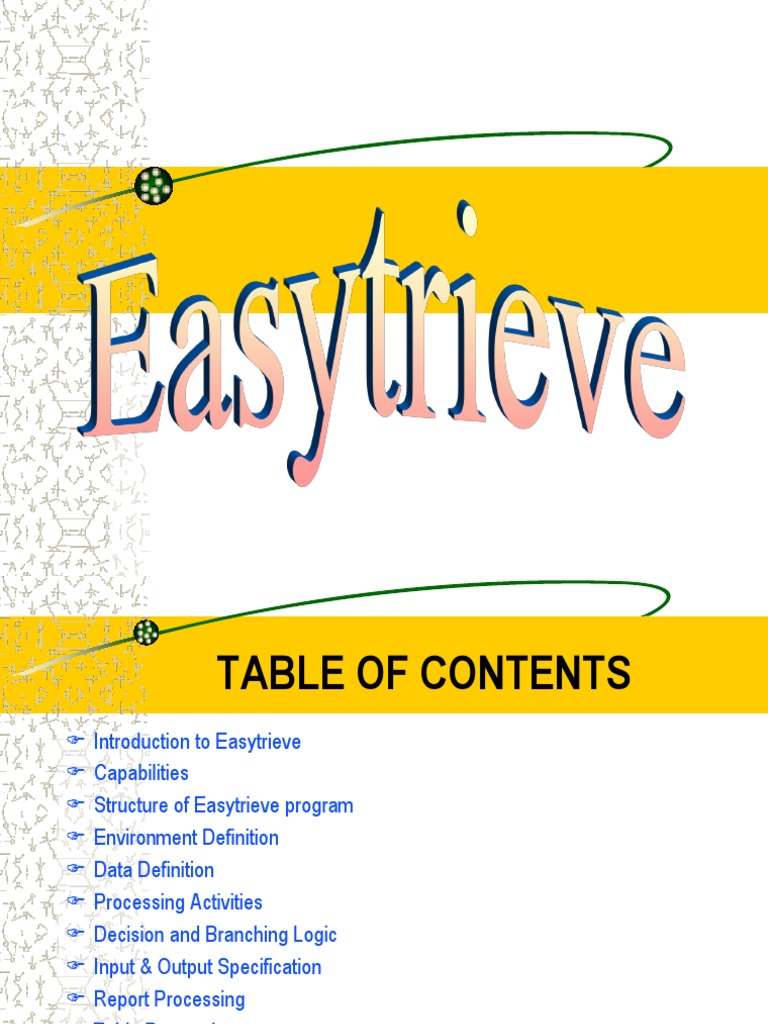 Easytrieve Programming Guide Overview | PDF | Parameter (Computer ...