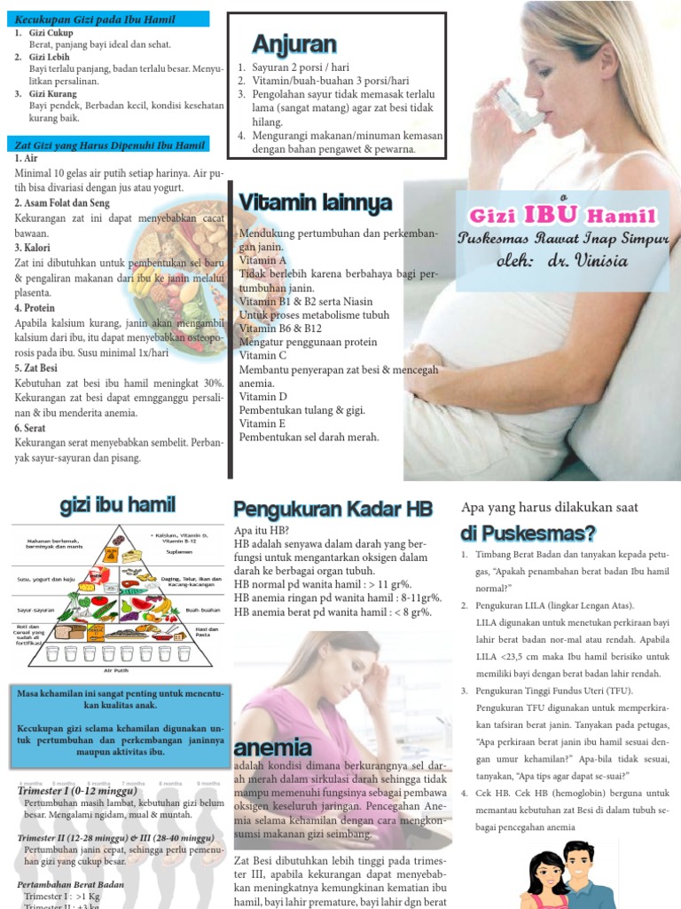Pamflet Gizi Ibu Hamil | PDF
