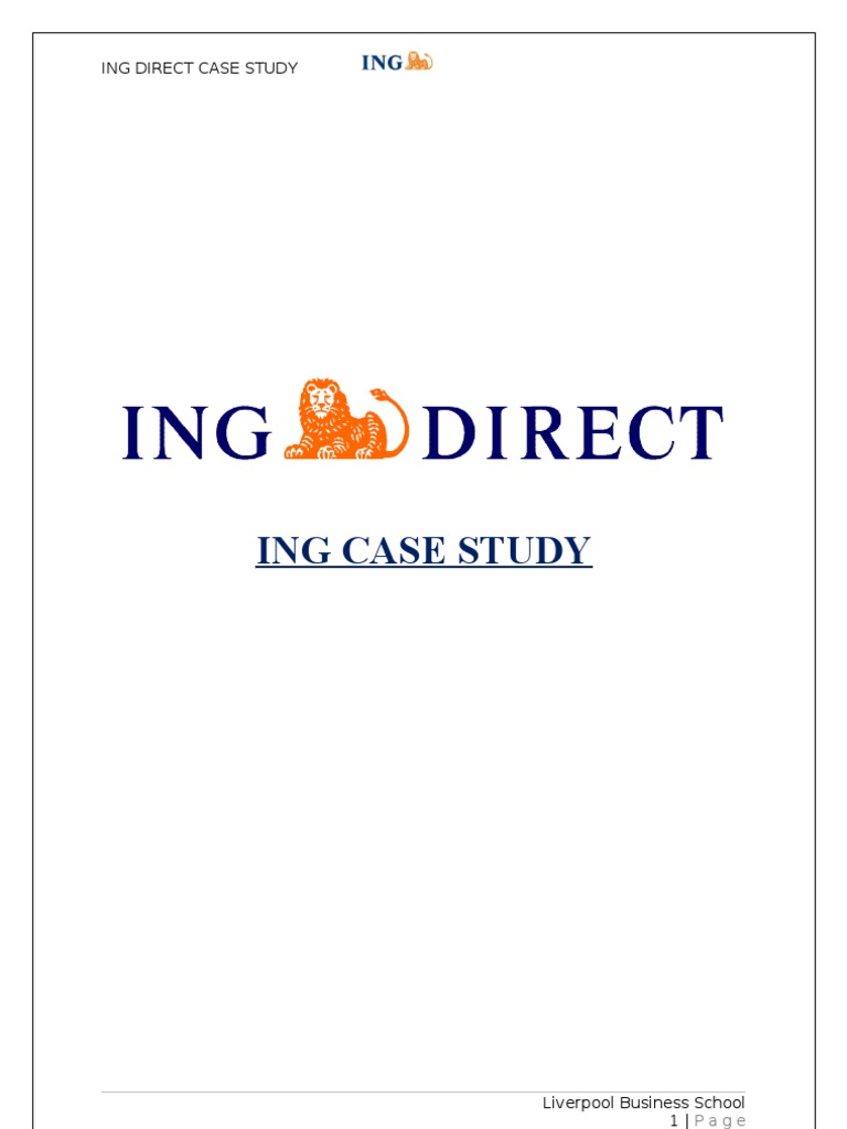 ING Direct Business Case Study Analysis | PDF | Marketing Strategy ...
