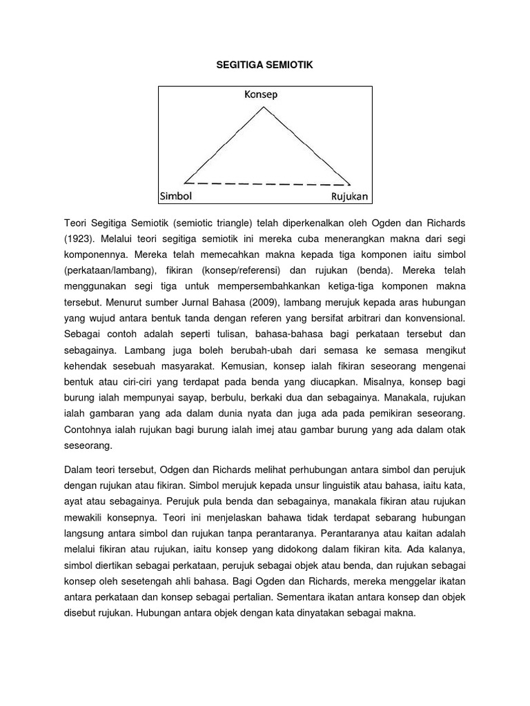 Segitiga Semiotik | PDF
