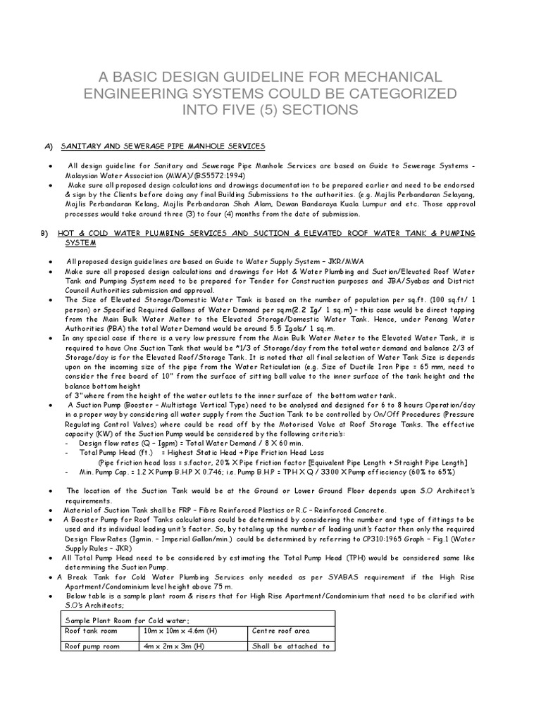 A Basic Design Guideline For Mechanical Engineering Systems | PDF ...