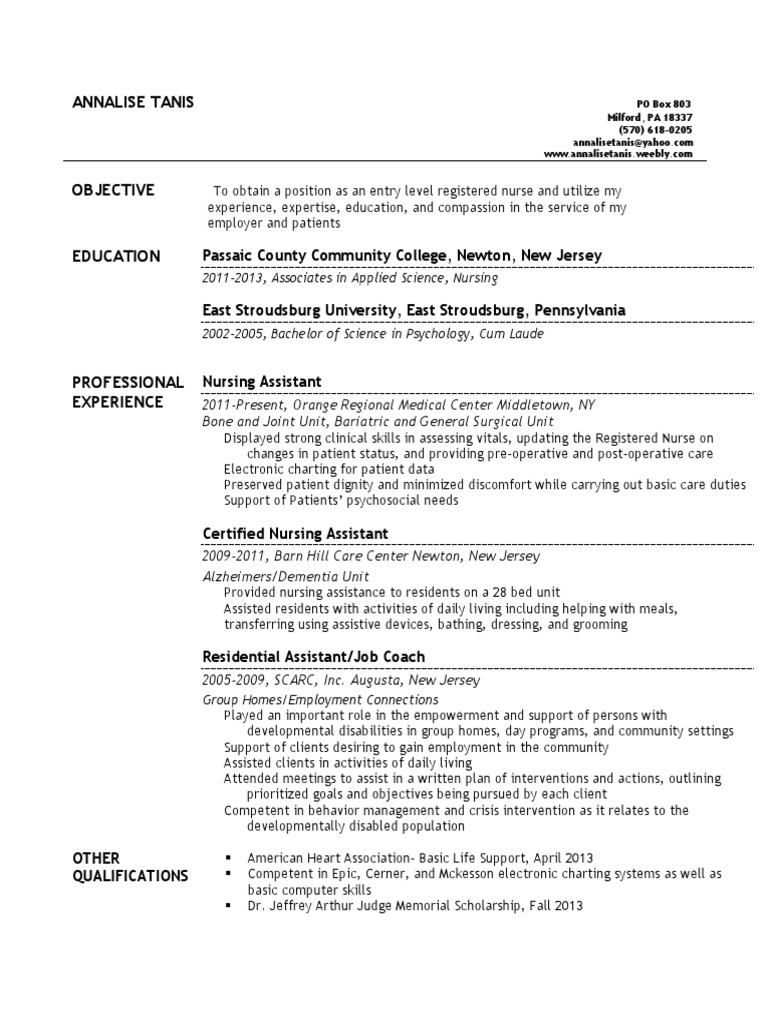 Annalise Tanis Just Resume | PDF