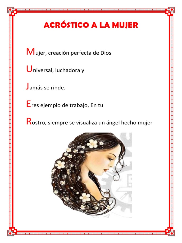 Acróstico A La Mujer | PDF