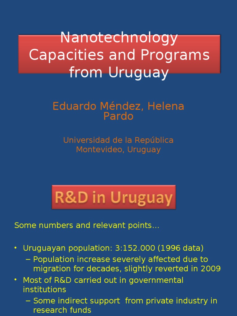 Nanotechnology Capacities and Programs From Uruguay | PDF | Microscopy ...